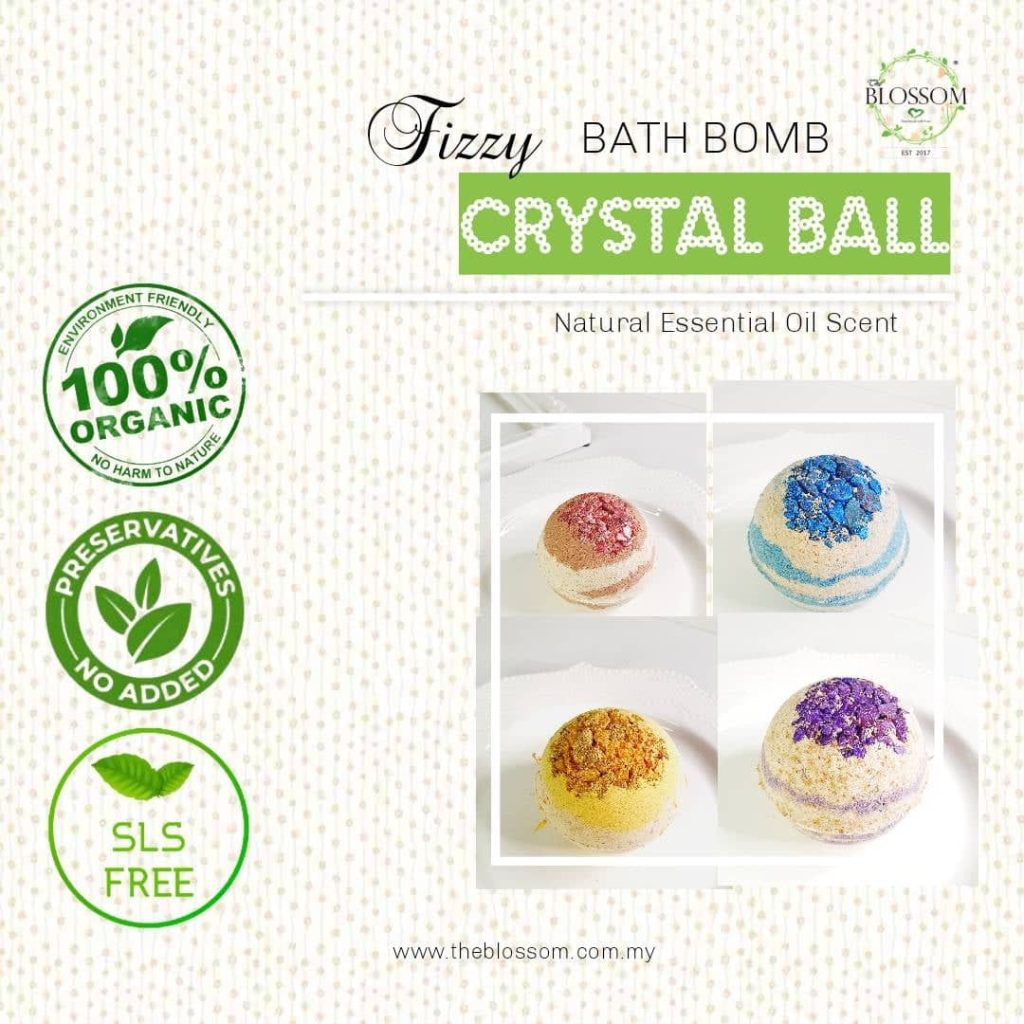 Crystal Ball Body Bath Spa Bomb - The Blossom
