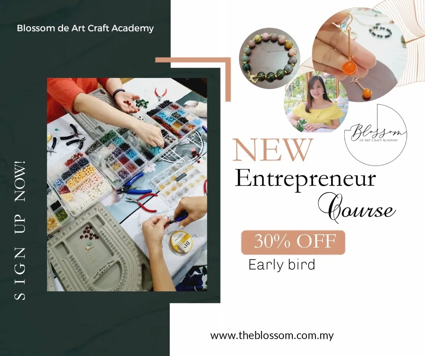 Jewellery Design Making Entrepreneur Course - The Blossom