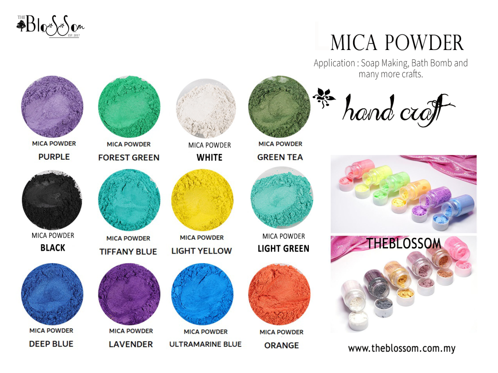 Mica Pigment Colorant Powder (Soap and crafts) - The Blossom